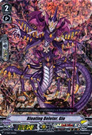 Bloating Deletor, Gio (RRR Foil) - V-TD07: Kouji Ibuki - Cardfight Vanguard