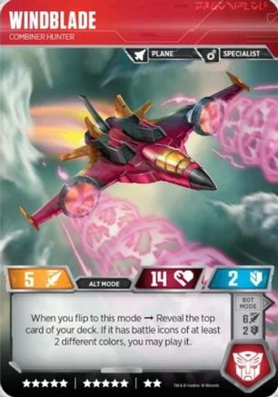 Windblade - Combiner Hunter - Rise of the Combiners - Transformers TCG ...