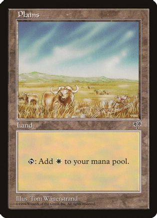 Plains (Buffalo) - Mirage - Magic: The Gathering