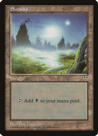 Swamp (Foggy Night) - Mirage - Magic: The Gathering