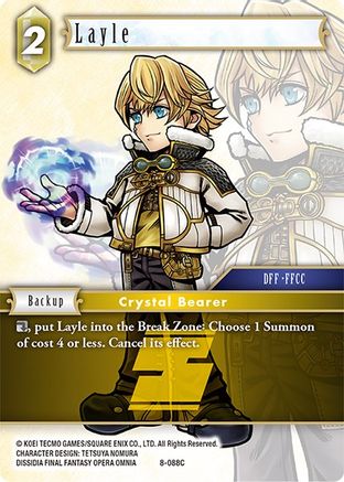 Layle - Opus VIII - Final Fantasy TCG