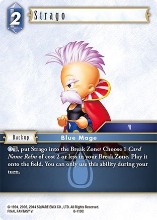 Strago - Opus VIII - Final Fantasy TCG