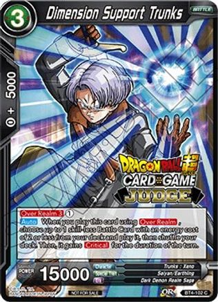 Dimension Support Trunks - Judge Promotion Cards - Dragon Ball Super ...
