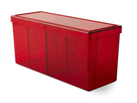 Dragon Shield Storage Box with 4 compartments - Ruby (Holds 270 ...
