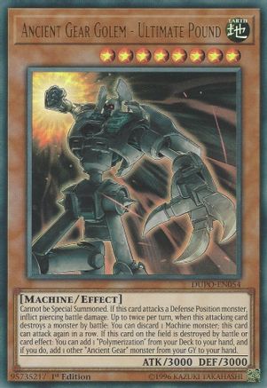 Ancient Gear Golem - Ultimate Pound - Duel Power - YuGiOh