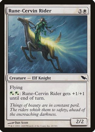 Rune-Cervin Rider - Shadowmoor - Magic: The Gathering