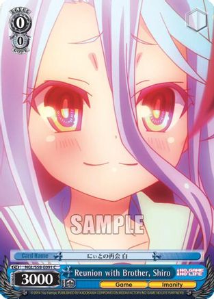 Reunion with Brother, Shiro - No Game No Life - Weiss Schwarz
