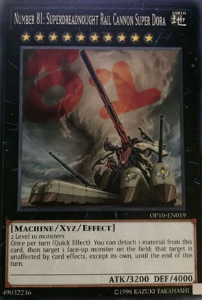 Number 81: Superdreadnought Rail Cannon Super Dora - OTS Tournament Pack 10 - YuGiOh