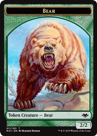 Bear Token (011) - Modern Horizons - Magic: The Gathering