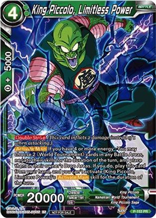 King Piccolo, Limitless Power (Power Booster) - Promotion Cards ...