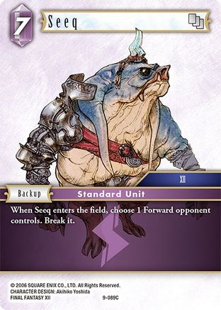 Seeq - Opus IX - Final Fantasy TCG