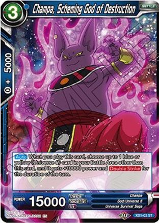 Champa, Scheming God of Destruction - Assault of the Saiyans - Dragon ...