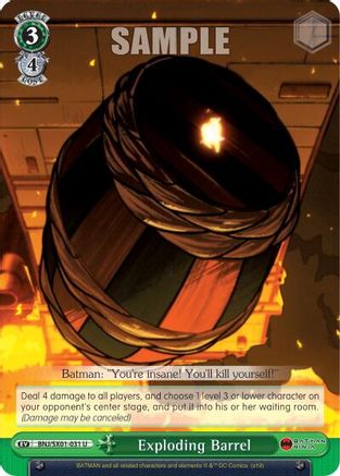 Exploding Barrel - Batman Ninja - Weiss Schwarz