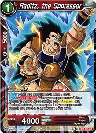 Raditz, the Oppressor - Assault of the Saiyans Pre-Release Cards ...