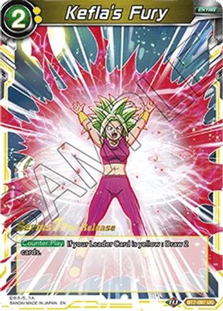 Kefla's Fury - Assault of the Saiyans Pre-Release Cards - Dragon Ball ...