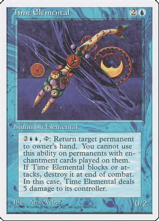 Time Elemental - Fourth Edition - Magic: The Gathering