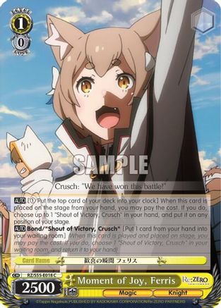 Moment of Joy, Ferris - Re:ZERO Vol.2 - Weiss Schwarz