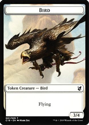 Bird (001) // Sculpture Double-sided Token - Commander 2019 - Magic ...
