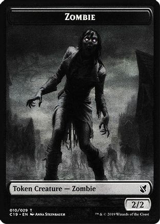 Zombie (010) // Zombie (011) Double-sided Token - Commander 2019 ...