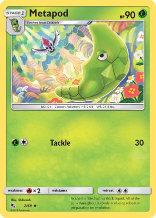 Metapod - Hidden Fates - Pokemon