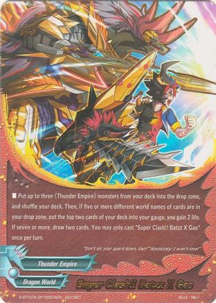 Super Clash!! Batzz X Gao - Blazing Overclash - Future Card BuddyFight