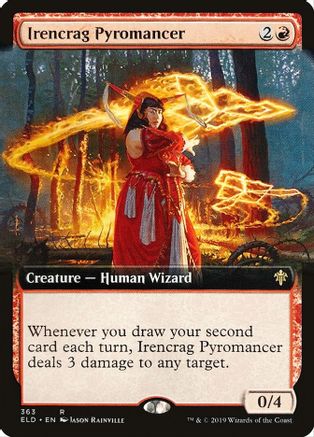 Irencrag Pyromancer (Extended Art) - Throne of Eldraine - Magic: The ...