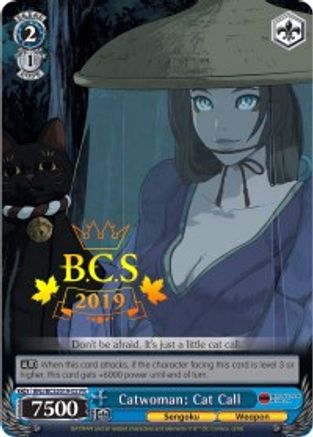 Catwoman: Cat Call - Bushiroad Event Cards - Weiss Schwarz