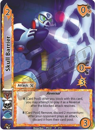 Skull Barrier (Full Art Promo) - Mega Man: Rise of Masters - UniVersus