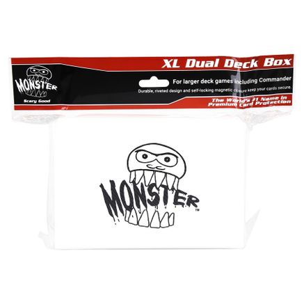 XL Double Deck Box - White (Holds 200) - Monster Protectors Deck Boxes ...