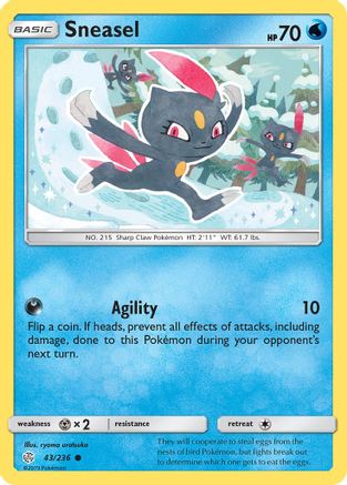 Sneasel - SM - Cosmic Eclipse - Pokemon