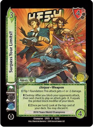Surpass Your Limits!! (Champion Batch V Promo) - UniVersus Promos ...