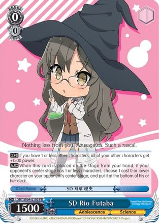 SD Rio Futaba - Rascal Does Not Dream of Bunny Girl Senpai - Weiss Schwarz