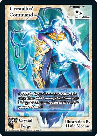 Crystallus' Command (Unlimited Edition) - Crystal Forge - Exodus TCG