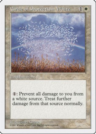 Circle of Protection: White - Fifth Edition - Magic: The Gathering