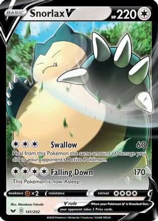 Snorlax V - SWSH01: Sword & Shield Base Set - Pokemon