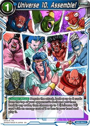 Universe 10, Assemble! - Draft Box 05 - Divine Multiverse - Dragon Ball ...