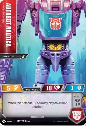 Autobot Nautica - Camien Engineer - Titan Masters Attack - Transformers TCG