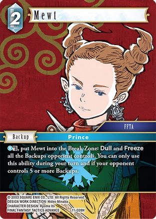 Mewt - Opus XI - Final Fantasy TCG