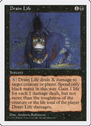 Drain Life - Fifth Edition - Magic: The Gathering