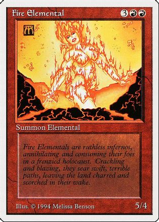 Fire Elemental - Summer Magic - Magic: The Gathering