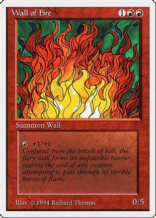 Wall of Fire - Summer Magic - Magic: The Gathering