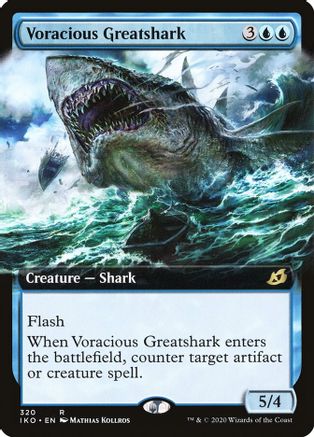 Voracious Greatshark (Extended Art) - Ikoria: Lair of Behemoths - Magic ...