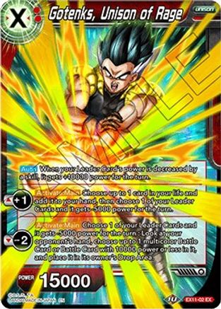 Gotenks, Unison of Rage - Expansion Deck Box Set 11: Universe 7 Unison ...