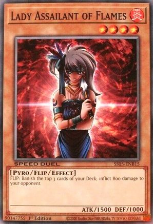 Lady Assailant of Flames - Speed Duel Decks: Twisted Nightmares - YuGiOh