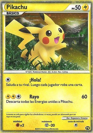 Pikachu (Spanish) - Pikachu World Collection Promos - Pokemon