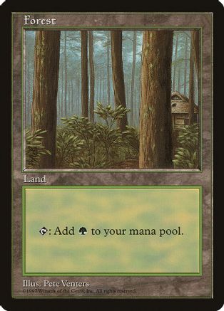 Forest - Red Pack (Venters) - APAC Lands - Magic: The Gathering