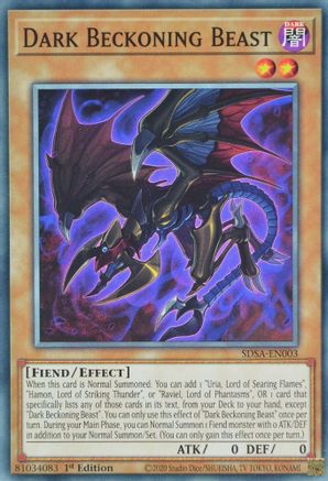 Dark Beckoning Beast - Structure Deck: Sacred Beasts - YuGiOh