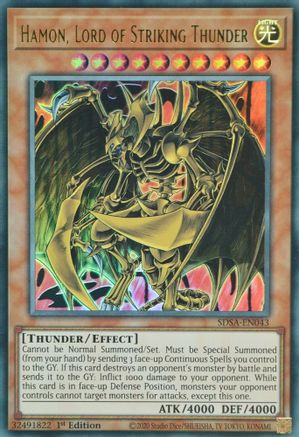 Hamon, Lord of Striking Thunder - Structure Deck: Sacred Beasts - YuGiOh