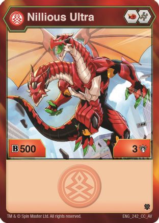 Nillious Ultra (242) - Armored Elite - Bakugan TCG