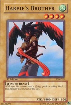 Harpie's Brother - Pharaoh's Servant - YuGiOh